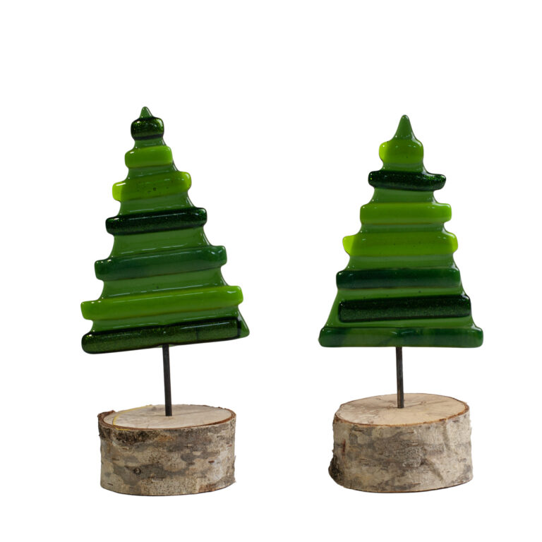 Juletræ på træfod – Håndlavet julepynt i glas fra Hejslet Design